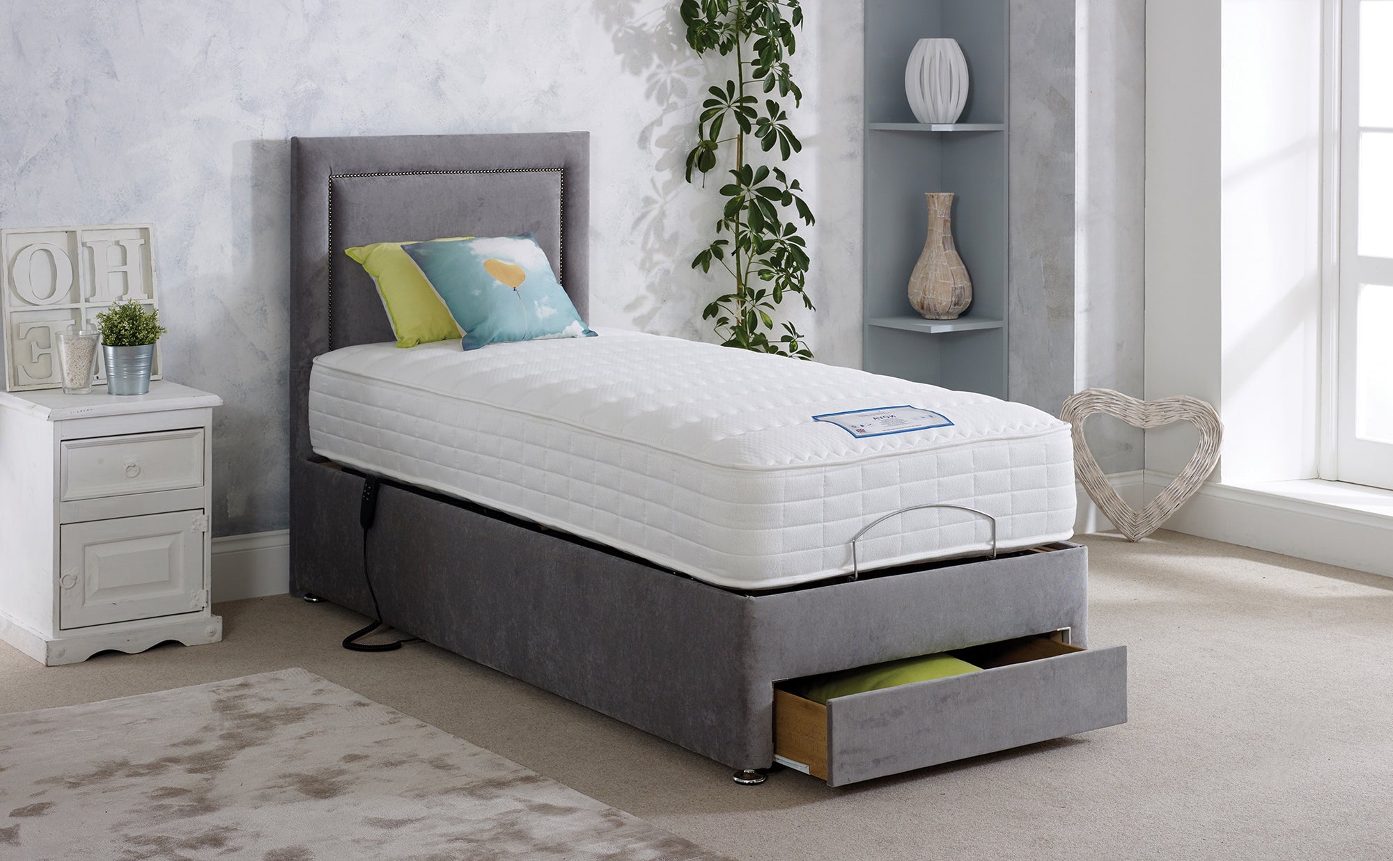 Adjust-a-bed Nova | Adjustable Electric Bed Frame | With Mattress ...