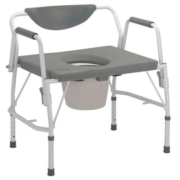 Drive Devilbiss | Heavy-Duty Commode with Oversized Drop Arm Frame - Adapt Life