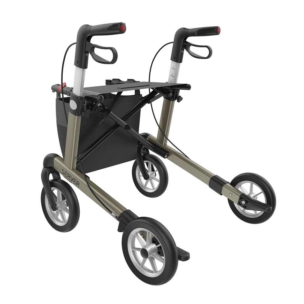 Rehasense Server Rollator | Aluminium Walking Aid With Seat - Adapt Life