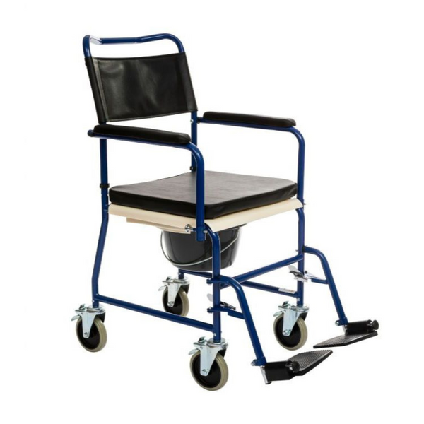Alerta | Commode & Transfer Chair | 4 Braked Castors | Fall Prevention ...