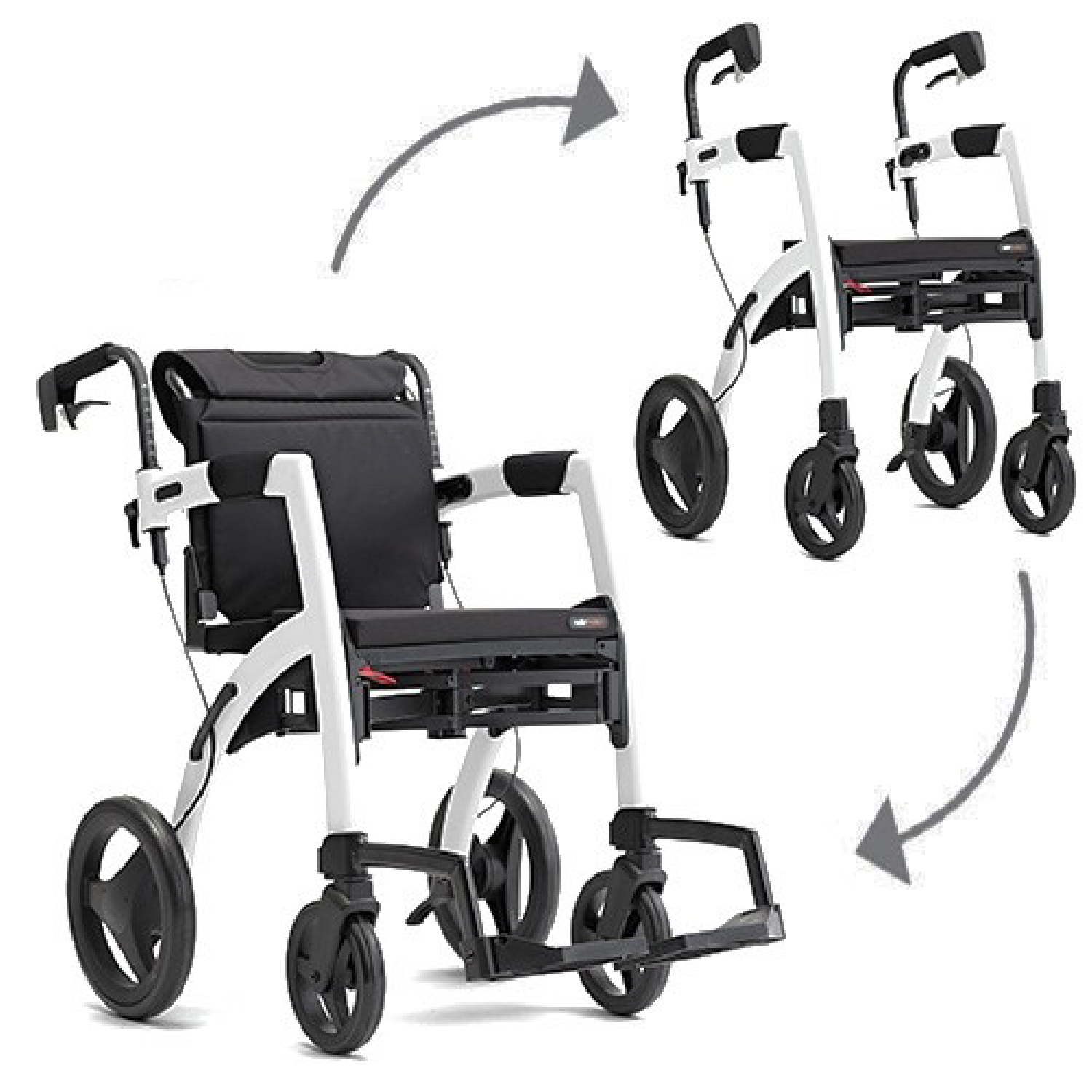 Rollz | Motion 2 Rollator & Wheelchair | Walking Aid With Wheels ...