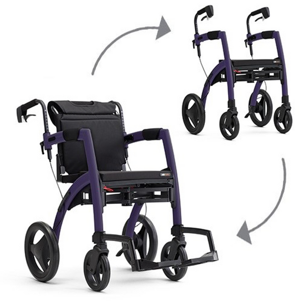Rollz | Motion 2 Rollator & Wheelchair | Walking Aid With Wheels ...